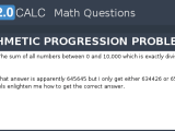 View Question Arithmetic Progression Problem