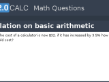 View Question Calculation On Basic Arithmetic