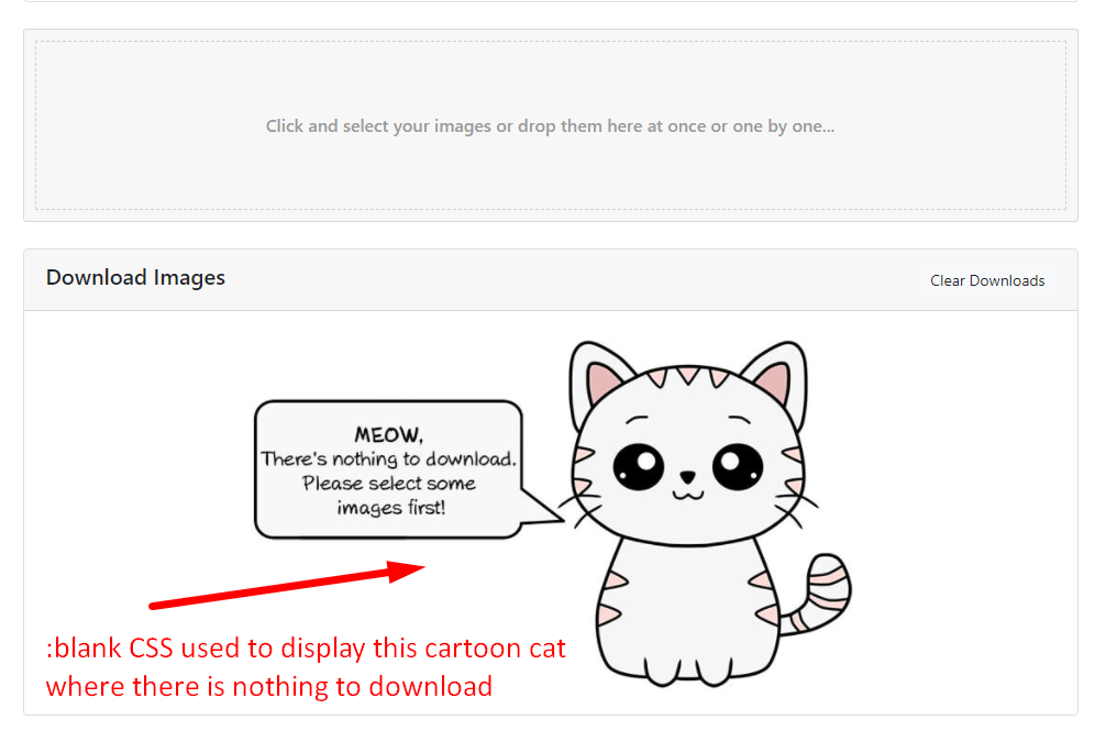 :empty CSS pseudo-class - practical use - Misc
