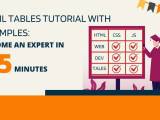 Html Tables Tutorial With Examples Become An Expert In 15 Minutes