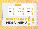 Bootstrap Mega Menu With Css Responsive Multiple Row Menu