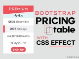 Bootstrap Pricing Table With Css Hover Effect Price Table Design
