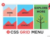 Css Grid Menu Layout With Display Flex Responsive Grid Design
