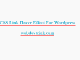 Css Link Hover Effect For Wordpress Animate Text Underline