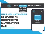 Css Responsive Navbar With Html Javascript Dropdown Menu