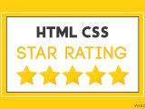 Css Star Rating With Jquery Pure Html Css 5 Star Rating