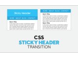 Css Sticky Header Transition With Jquery Animated Header Section Stick