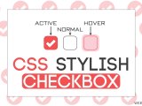 Css Style Checkbox With Animated Tick Mark Pure Css Input Checkbox