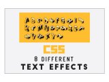 Css Text Effects With Multiple Styles 8 Different Text Style Effects