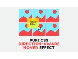 Direction Aware Hover Effect Using Pure Css According Mouse Direction