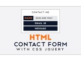 Html Contact Form With Css And Jquery Responsive Contact Us Form