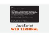 Javascript Terminal Emulator Program Pure Js Web Based Terminal