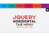 Horizontal Tab Menu With Jquery And Css Navigation Using Tabs