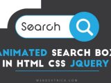 Animated Search Box In Javascript Html And Css Expanding Effect