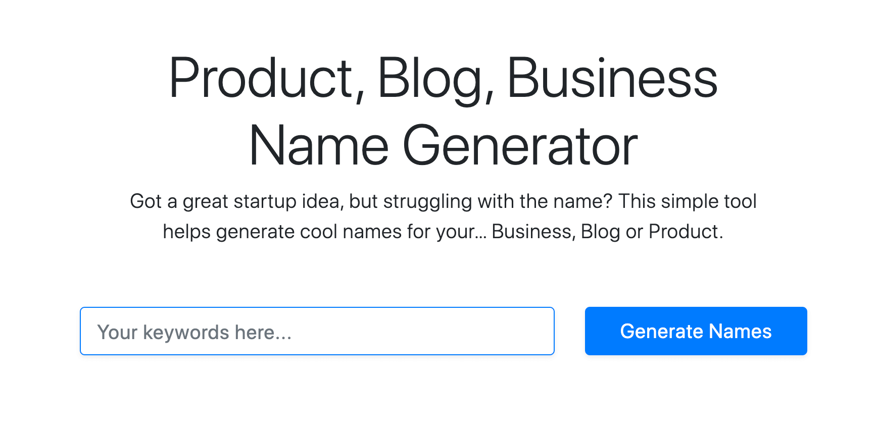 Creative Business Name Generator / Creative Awesome Business Name ...