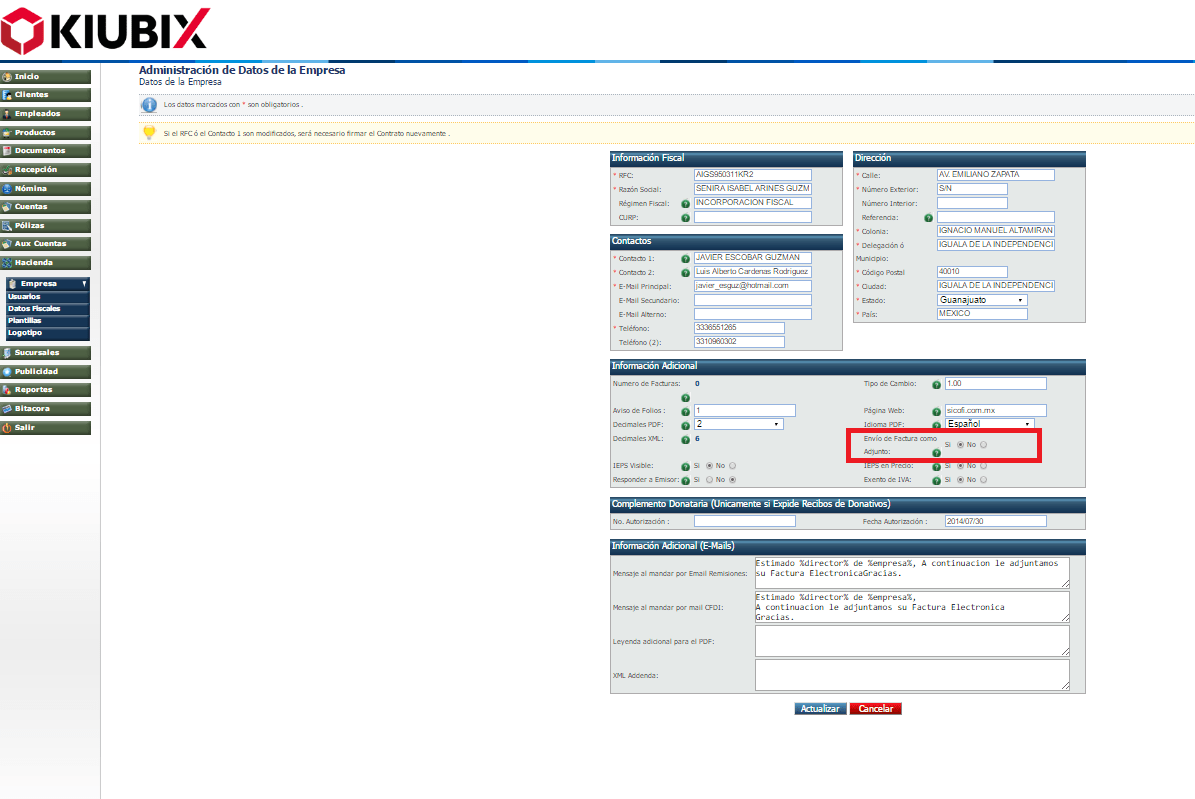 ACTIVAR ARCHIVOS ADJUNTOS EN SICOFI — Webirix