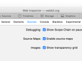 Web Inspector Settings Webkit