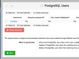 Postgresql Database Server Webmin