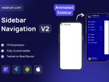Flutterflow Sidebar Drawer Widget V2