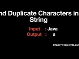 Find Duplicate Characters In A String Java Multiple Approaches