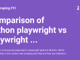 Comparison Of Javascript Playwright Vs Playwright Python Libraries