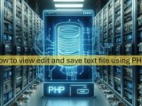 How To View Edit And Save Text File Using Php Devops Central