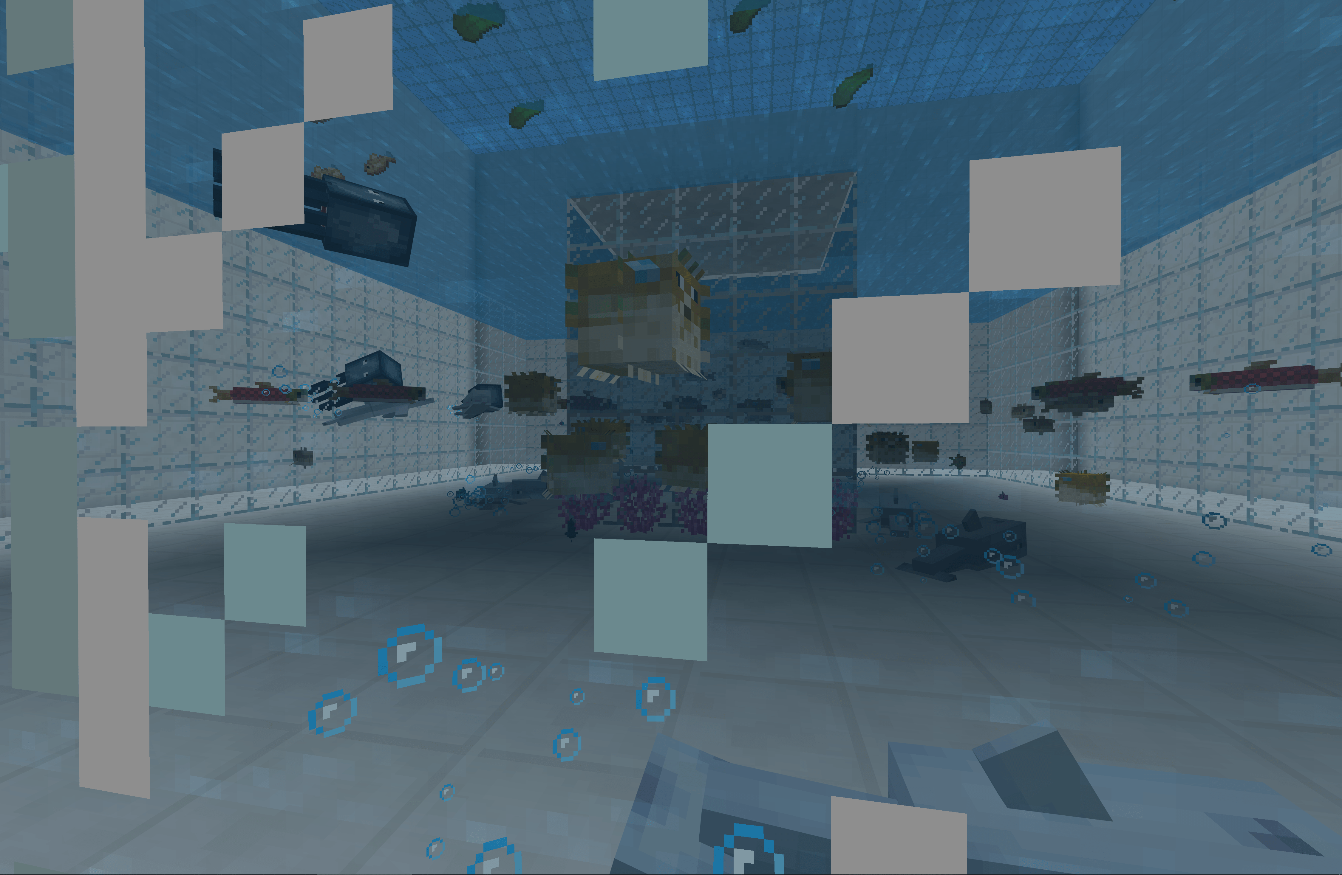 Aquarium in MakeCode for Minecraft | We Code MakeCode