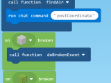 Coordinates Tutor In Makecode For Minecraft We Code Makecode