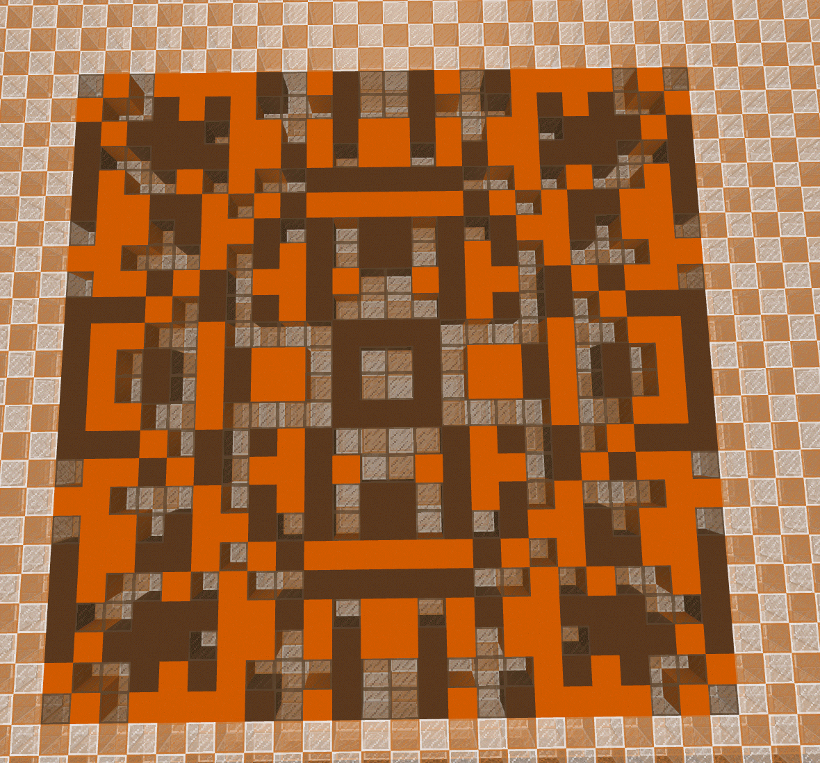 orange checker background | We Code MakeCode