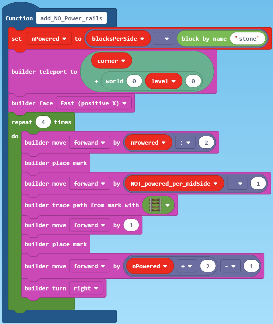 add no power rails | We Code MakeCode