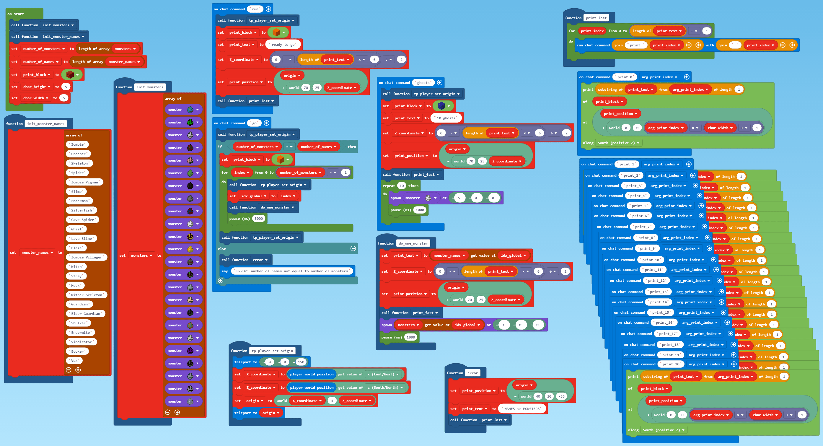 Missing Monsters in MakeCode for Minecraft Education Edition | We Code MakeCode