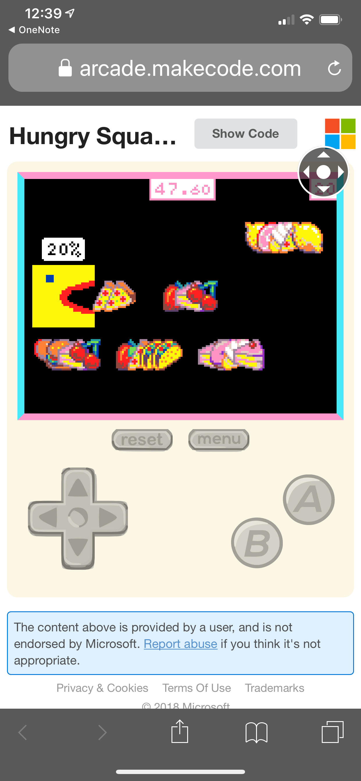 Hungry Square: a Game in MakeCode Arcade | We Code MakeCode