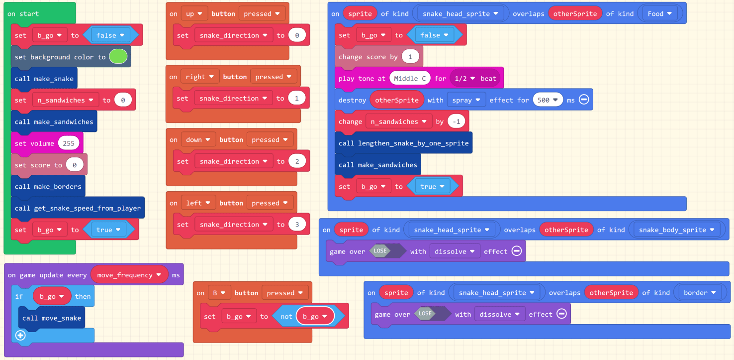 Elvis — a Flamboyant Snake in MakeCode Arcade | We Code MakeCode