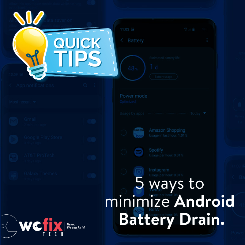 Android Battery Drain - 5 Ways to Minimize this problem