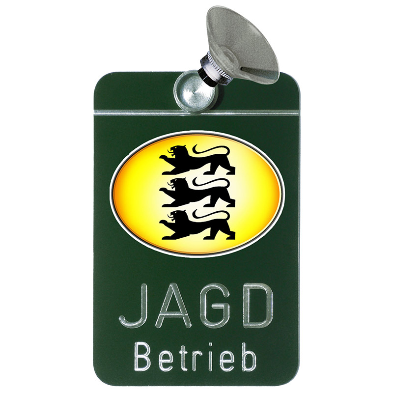 Autoschild "Jagdbetrieb" - Wein Gunmakers | Jagdshop und Büchsenmacherei