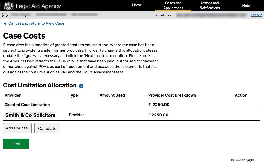 Case Costs Page | William Flack Blog