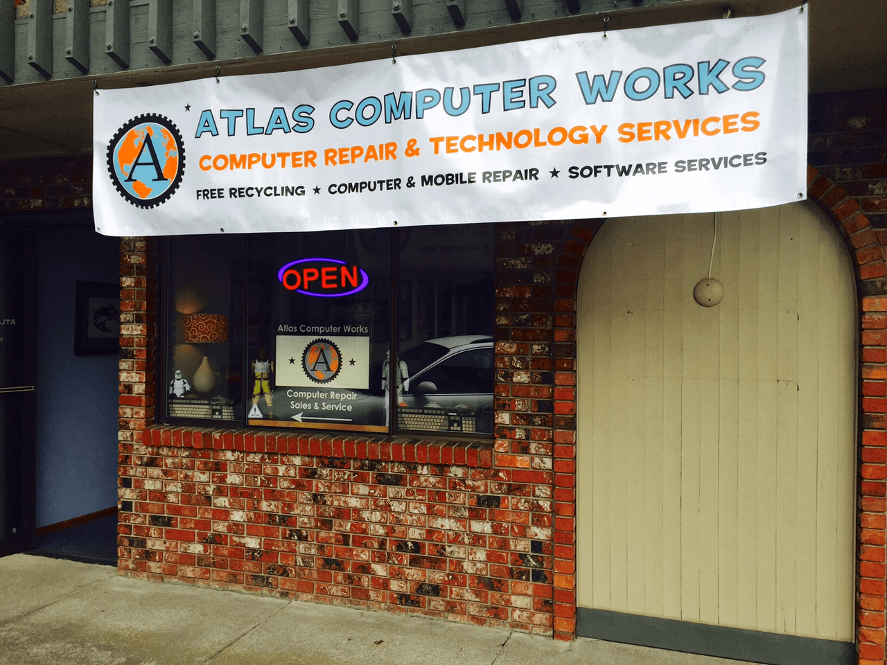 Atlas Computer Works storefront | Whatcom News
