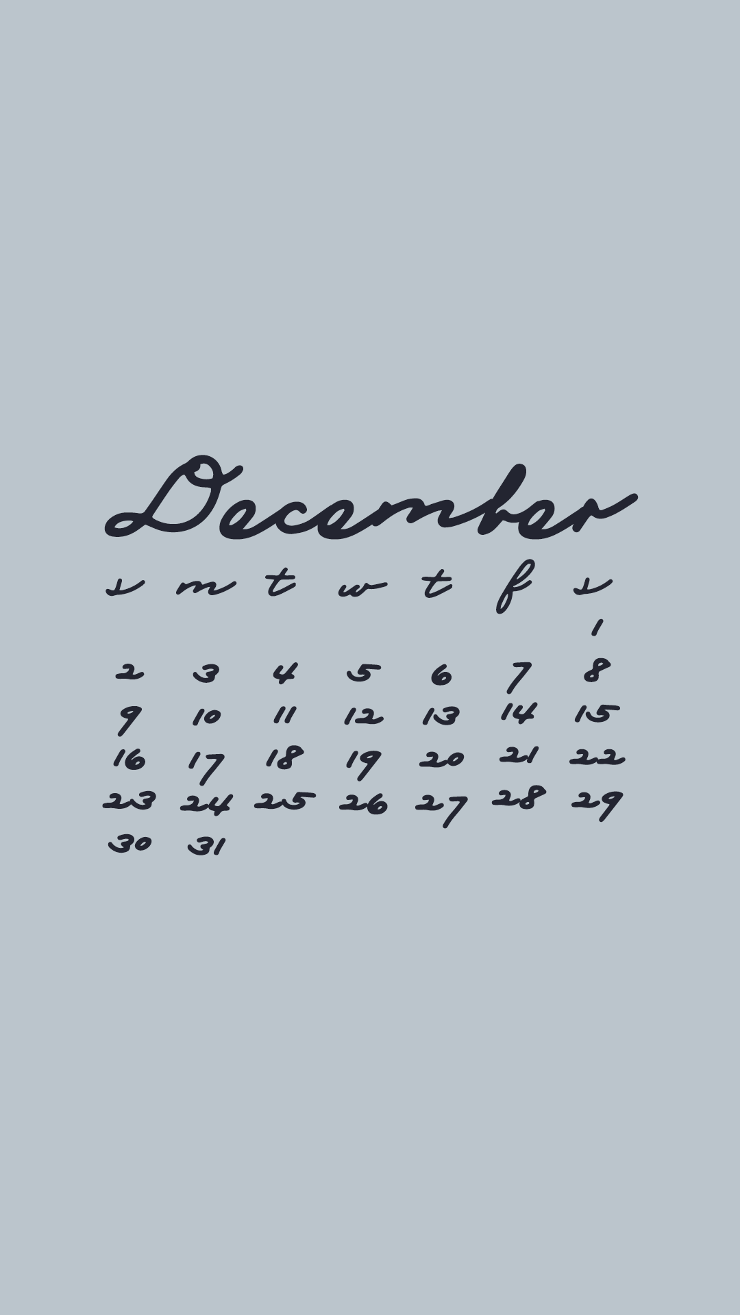 December Cal Phone Snowfall - Whatever Bright Things