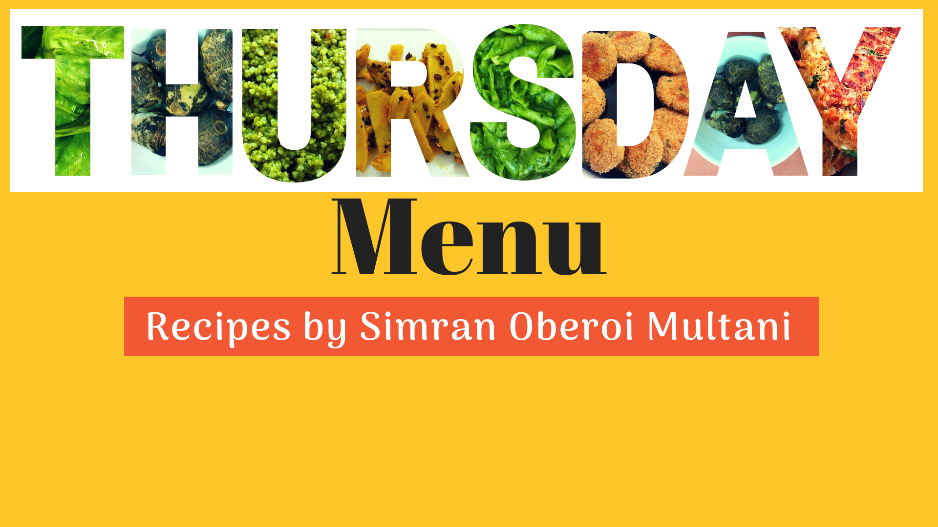 Meal Plan For Thursday -Towards Healthy Treats -What Parents Ask