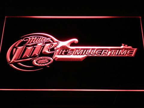 Miller Lite - Miller Time Guitar - neon sign - LED sign - shop - What's ...