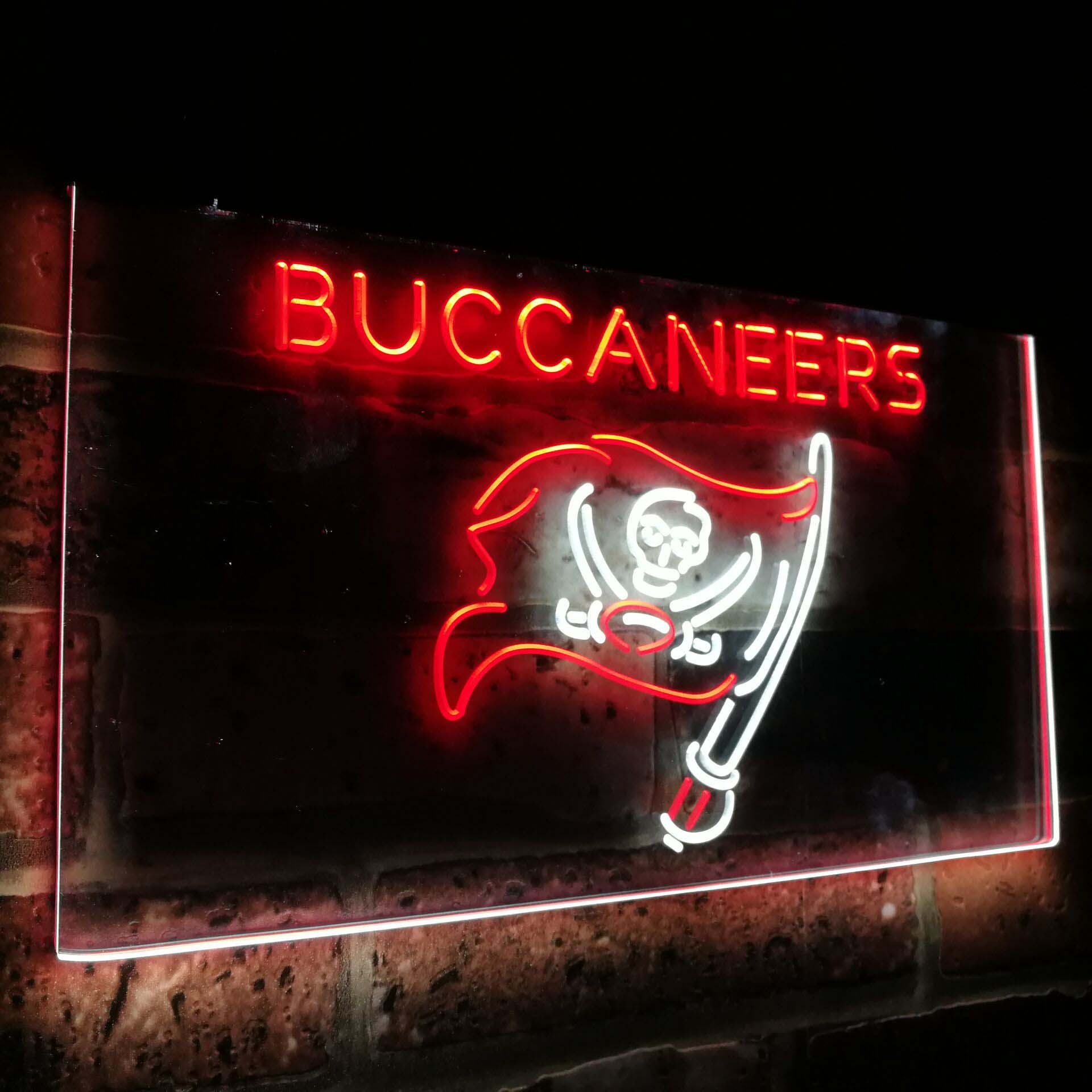 Tampa Bay Buccaneers Football Bar Decor Dual Color Led Neon Sign - neon ...