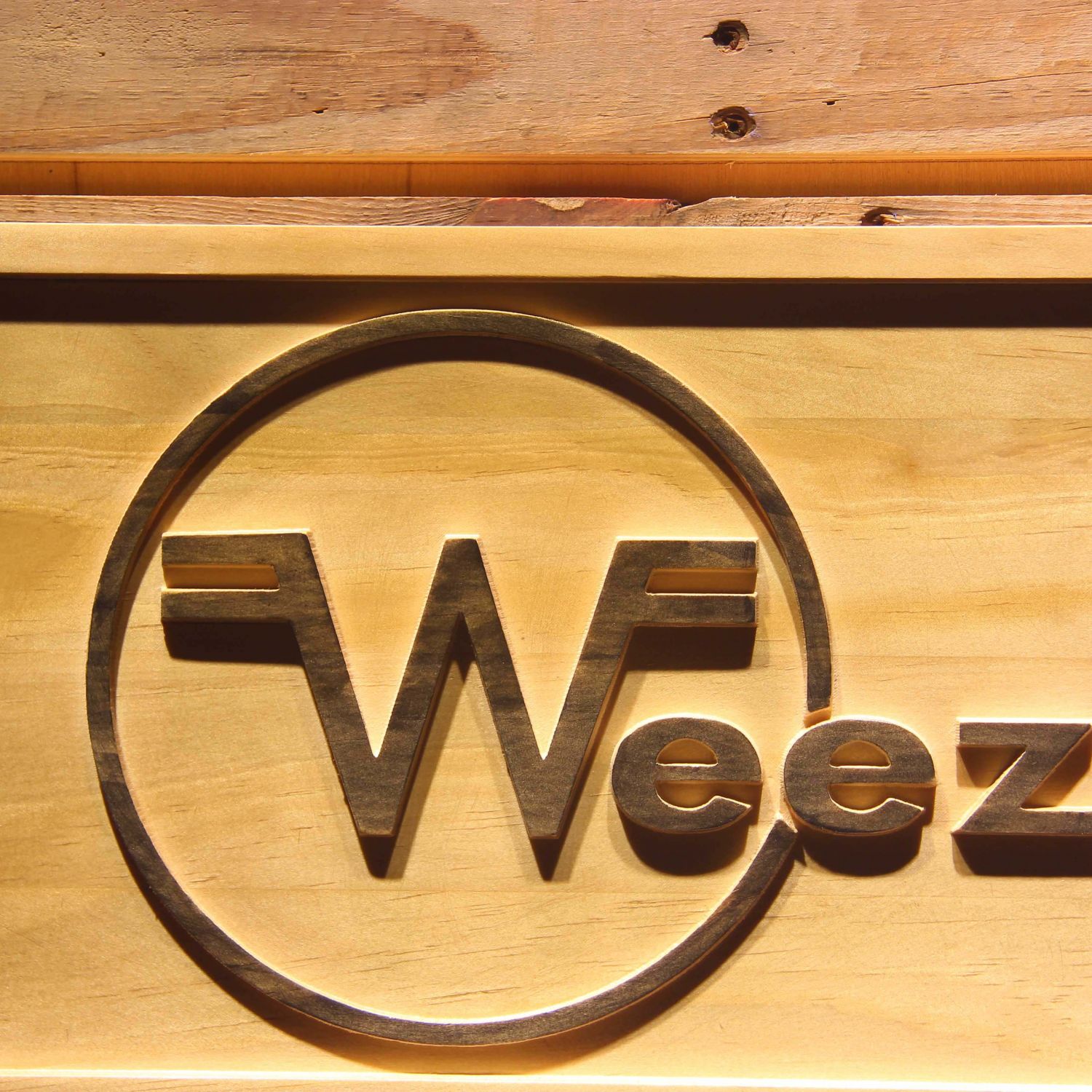 Weezer Wood Sign - neon sign - LED sign - shop - What's your sign?