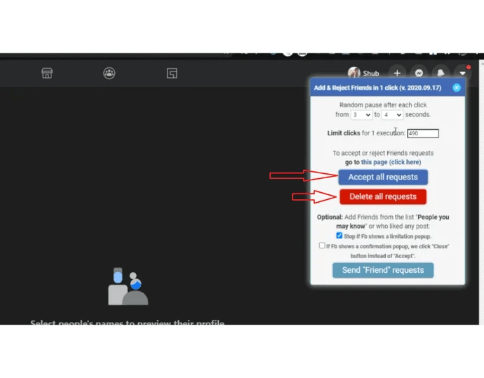 Accept All Friend Requests At Once On Facebook In 2020 / Reject