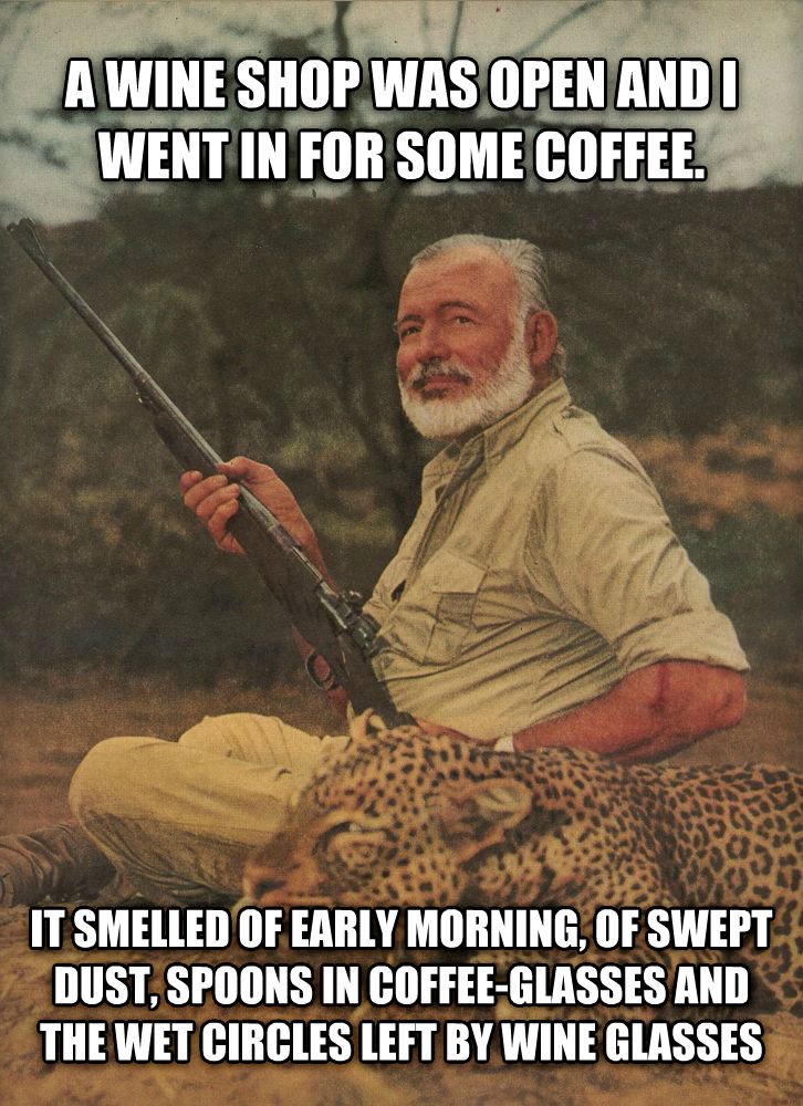Oxford Comma Meme v. Ernest Hemingway | WWBD