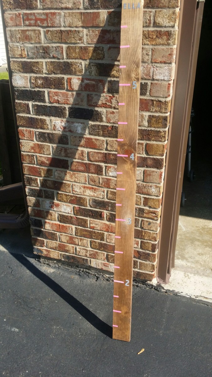 How I did a DIY Wall Ruler Growth Chart