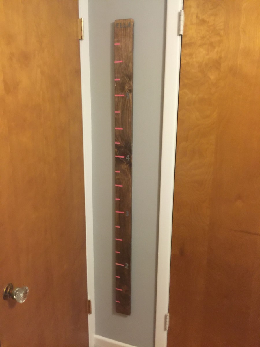 How I did a DIY Wall Ruler Growth Chart
