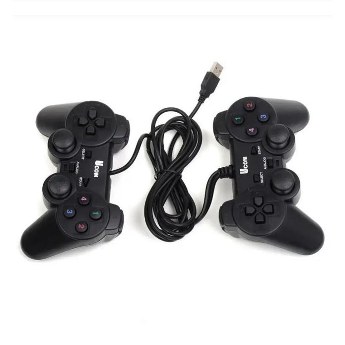 UCOM UC-JS704S2 PC Dual Shock Joypad, USB Double controller - White Falcon