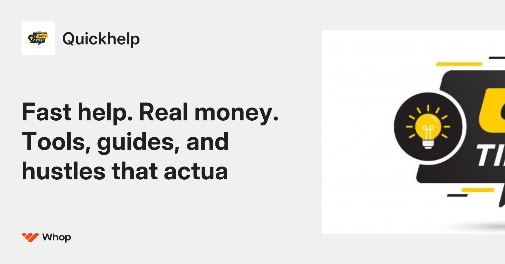 Quickhelp Whop