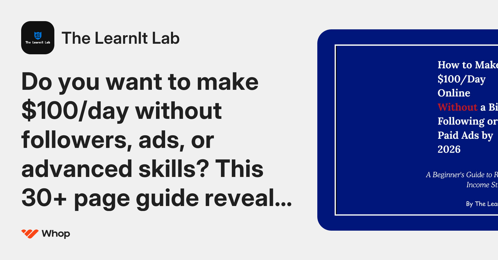 The Learnit Lab Whop