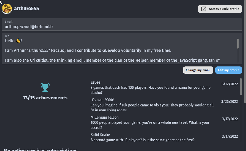 Profile Your Game Gdevelop Documentation - Artistic Nature Background - 8K